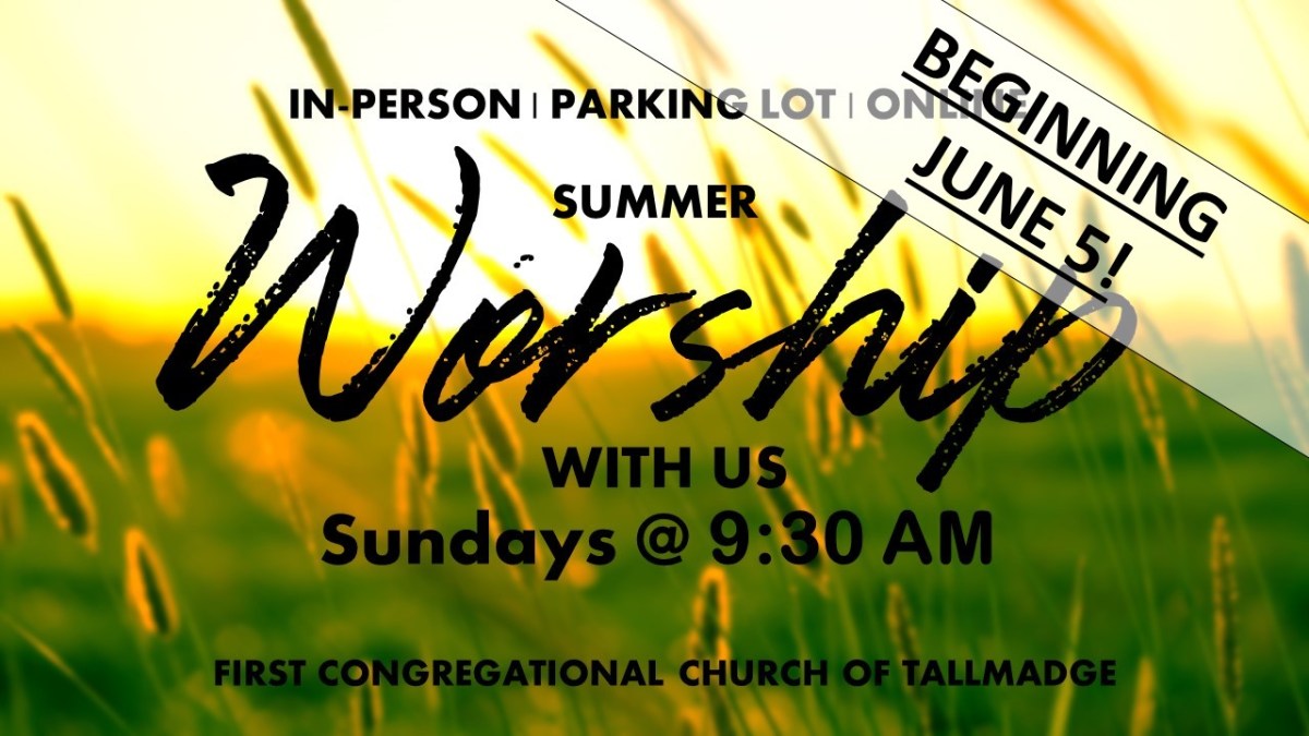 Worship Schedule – 9:30 AM Inside, Parking Lot, and Online Worship ...