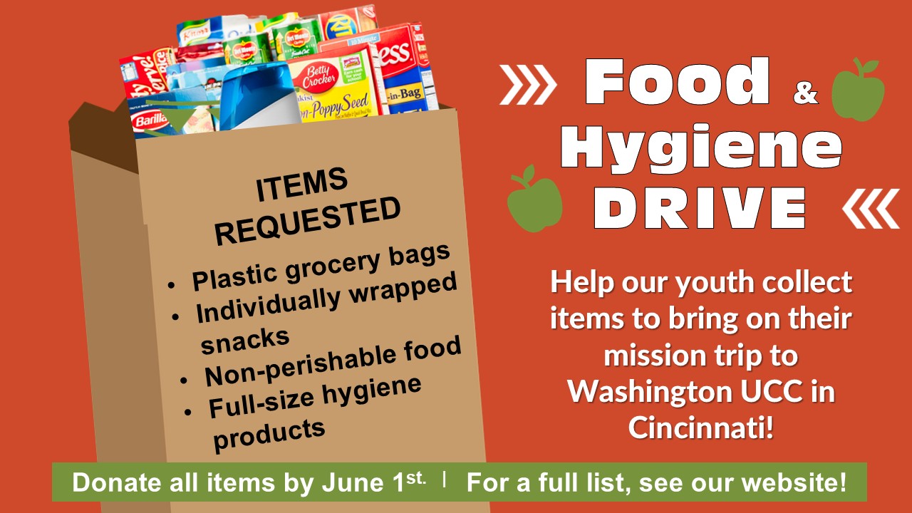 Join Our Youth Mission Drive: Donate Food & Hygiene Items – First ...